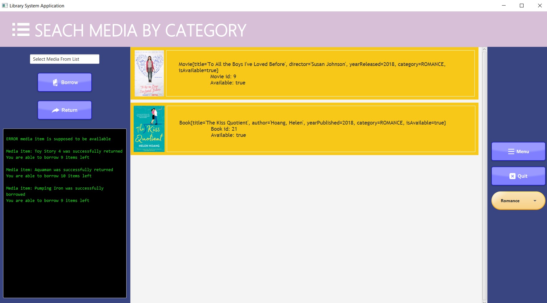 GitHub - ericrkuo/Library-System-Application-Simulator: :book: Borrow, return, and search for ...