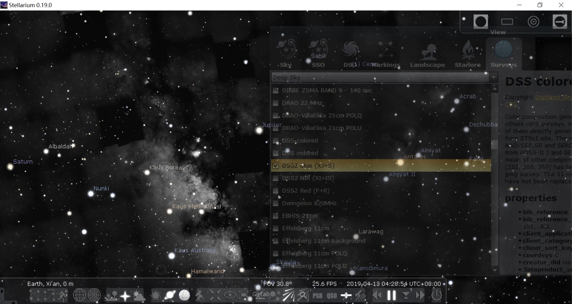 I can't open deep sky modes in Syrveys like DSS colored · Issue #671 · Stellarium/stellarium ...