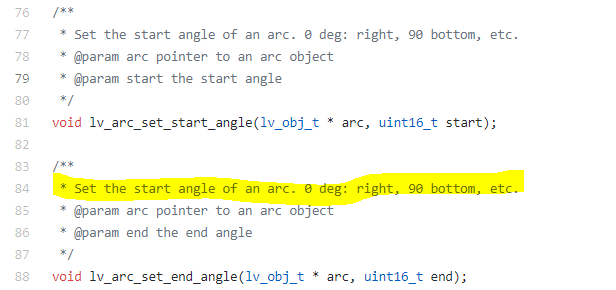 a typo mistake of the comment in the lv_arc.h:84 · Issue #2219 · lvgl/lvgl · GitHub