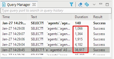 Query Manager shows incorrect Duration for previously executed queries · Issue #7747 · dbeaver ...