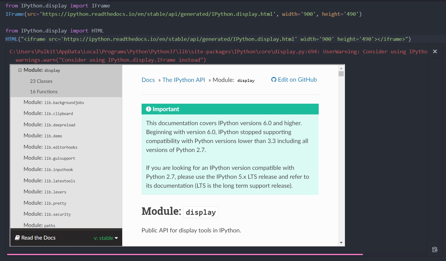 Errors in Example codes and Troubleshooting · Issue #1752 · nteract/hydrogen · GitHub