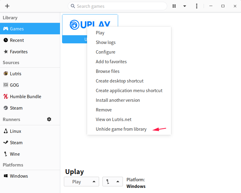 game not appear in library · Issue #3321 · lutris/lutris · GitHub