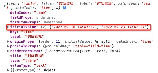 🧐 问题 Protable使用renderformitem自定义表单搜索项,对于日期组件初始化的提问 · Issue 4708 · Ant