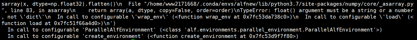 Error in environment process: Traceback (most recent call last): · Issue #1005 · HorizonRobotics ...
