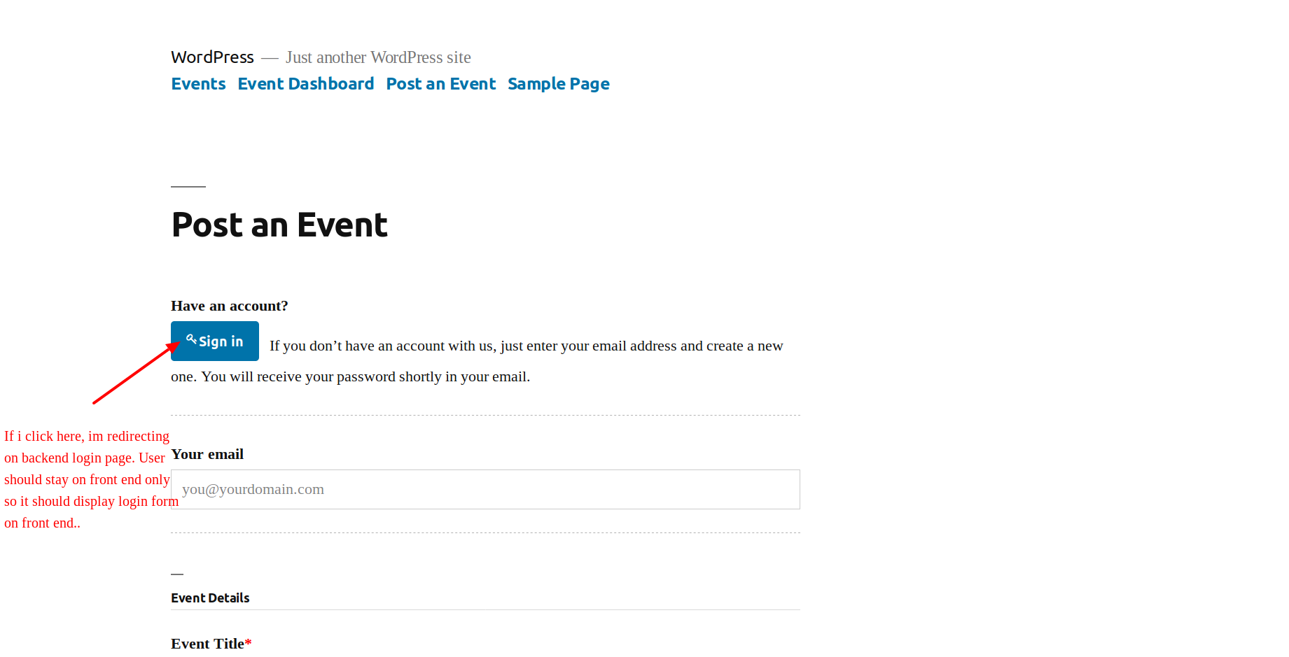 Post Event without login · Issue #80 · wpeventmanager/wp-event-manager · GitHub