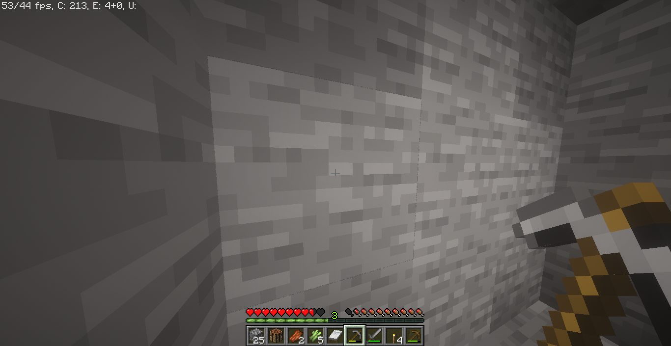 [1.15.2 pre16] Block outline and break animation disappear when using ...