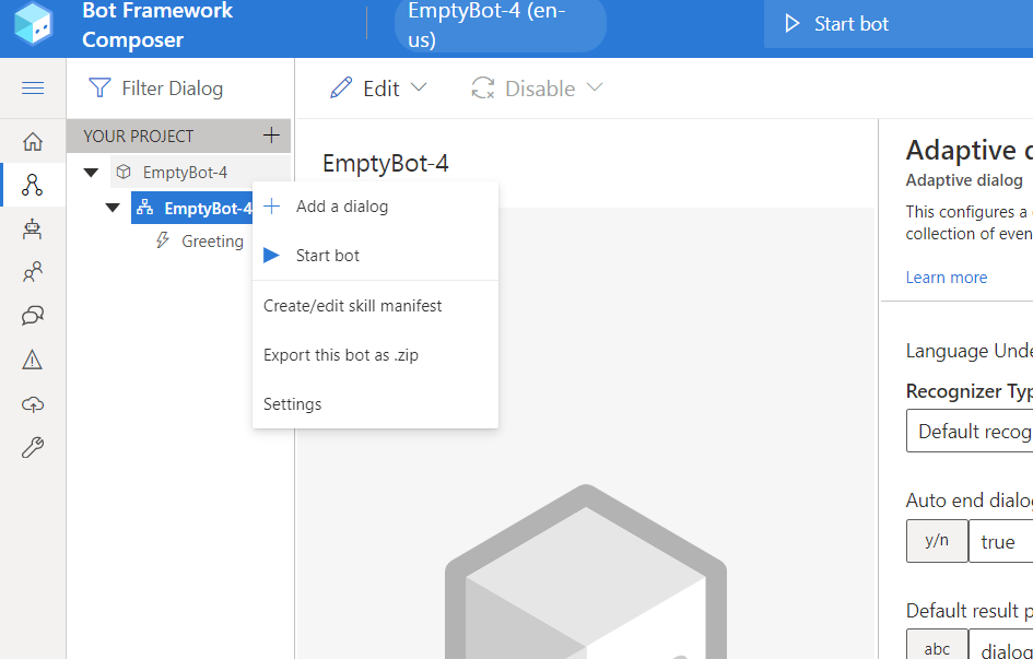 how to export and connect to a skill from consumer bot/documentation not updated · Issue #5334 ...