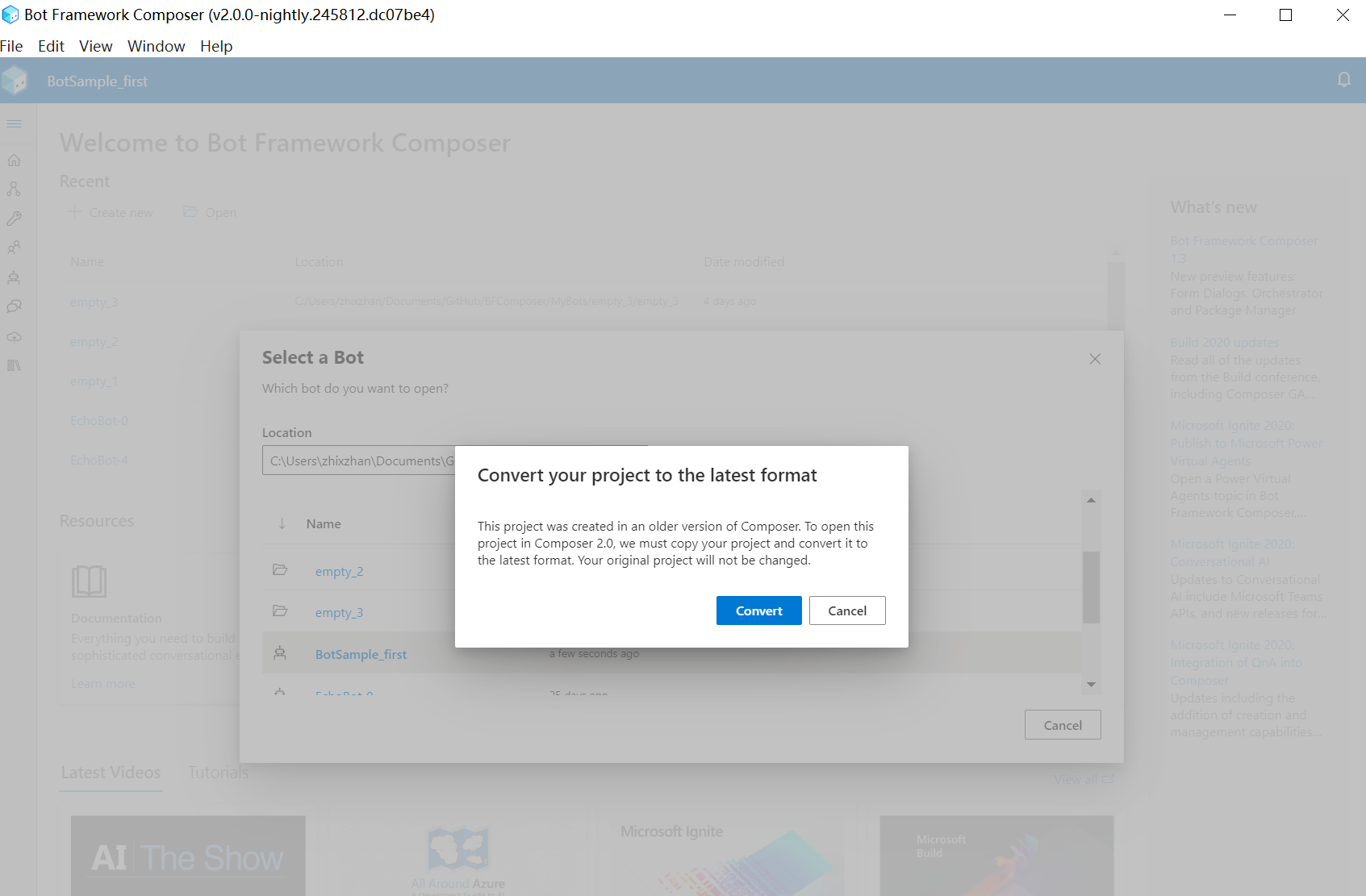 Code editor not opening in Bot Composer · Issue #7833 · microsoft/BotFramework-Composer · GitHub