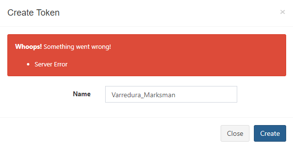 Error trying to generate API key. · Issue #7154 · grokability/snipe-it · GitHub