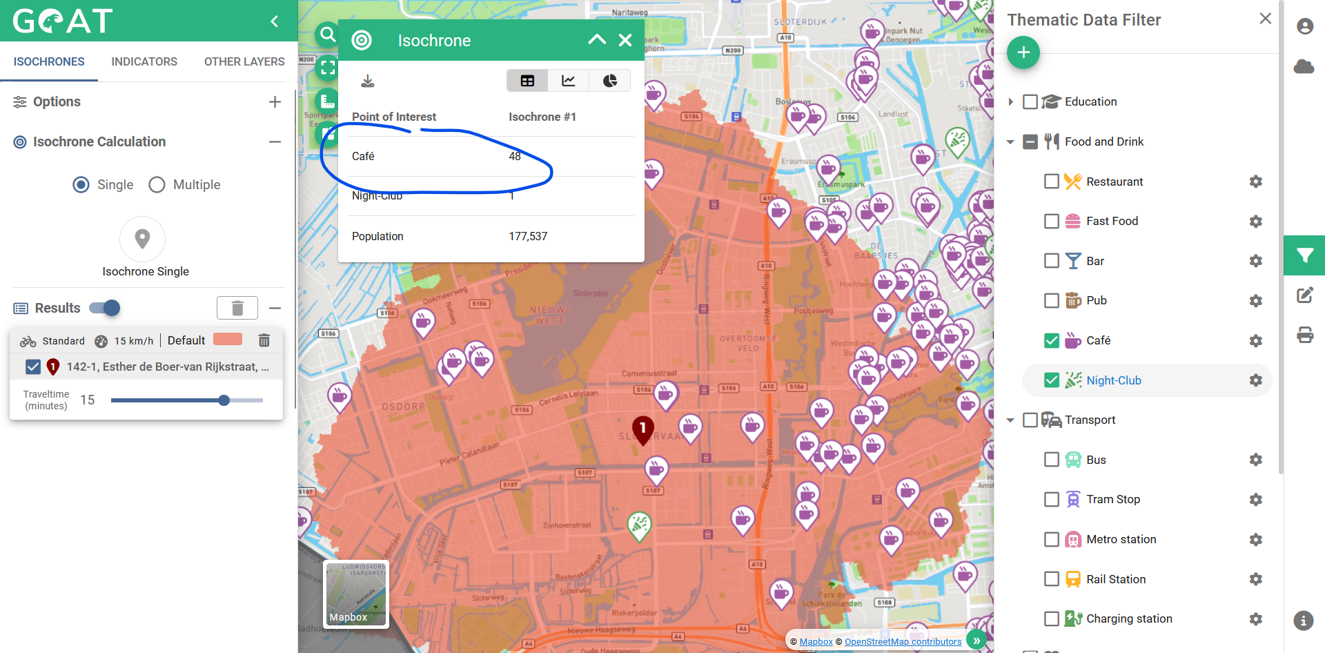 [BUG] POI count in result table doesn't match with POI count in pie chart · Issue #2062 · goat ...