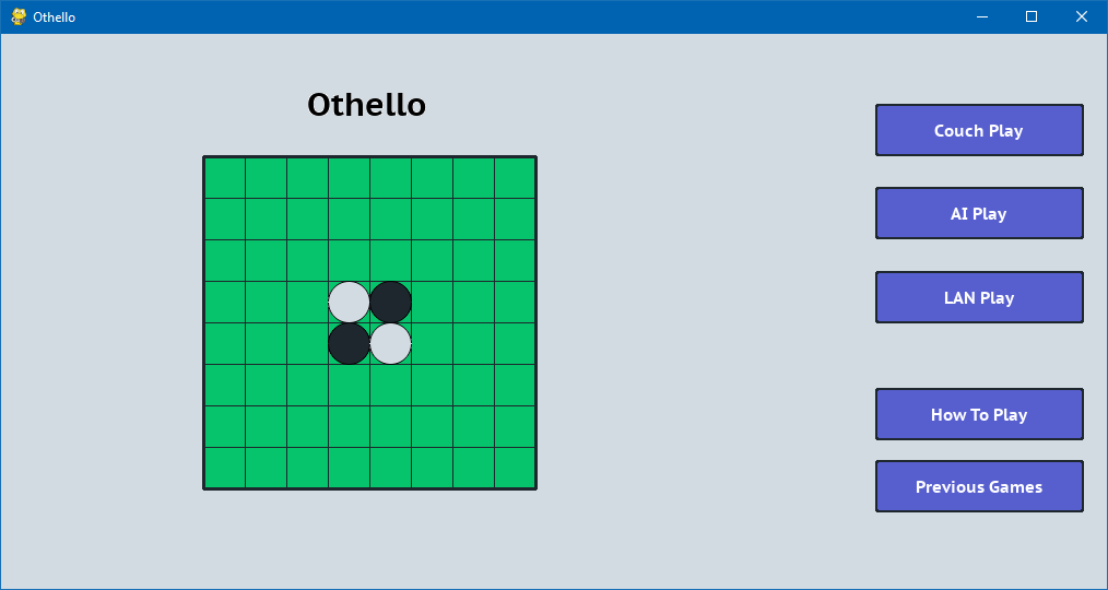 GitHub - miam-miam/Othello: A repository containing a recreation of the Othello board game.
