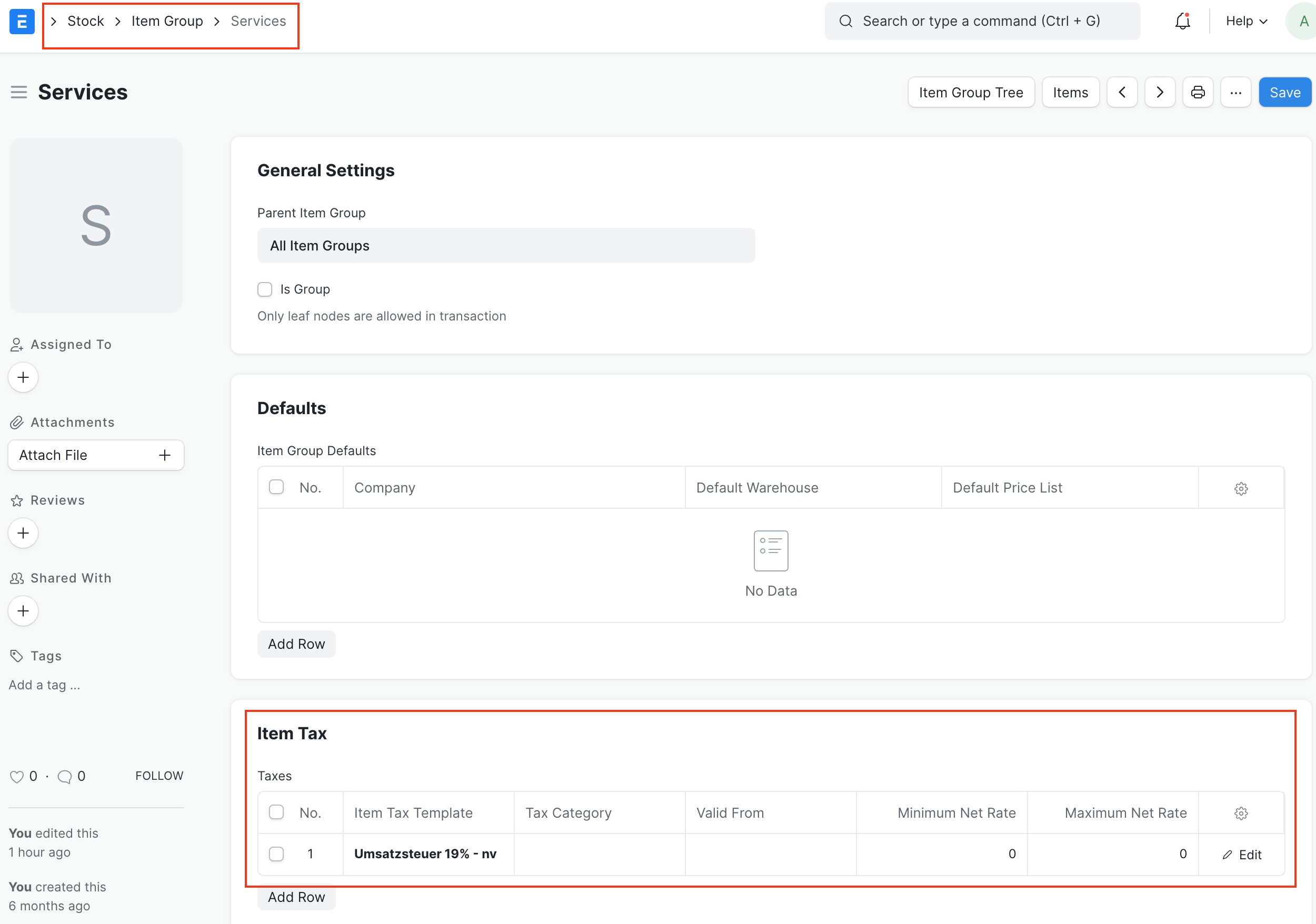 Item taxes from item tax template are not applied when updating items · Issue #33737 · frappe ...