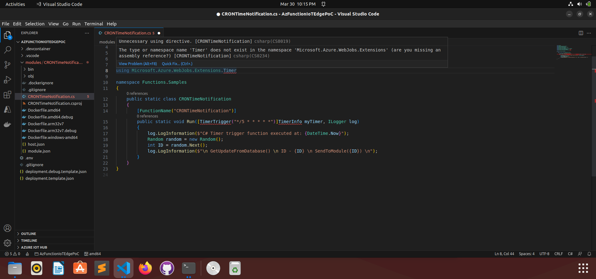 How To Run Time Triggered Azure Function On Iotedge · Issue 6970 · Azure Iotedge · Github