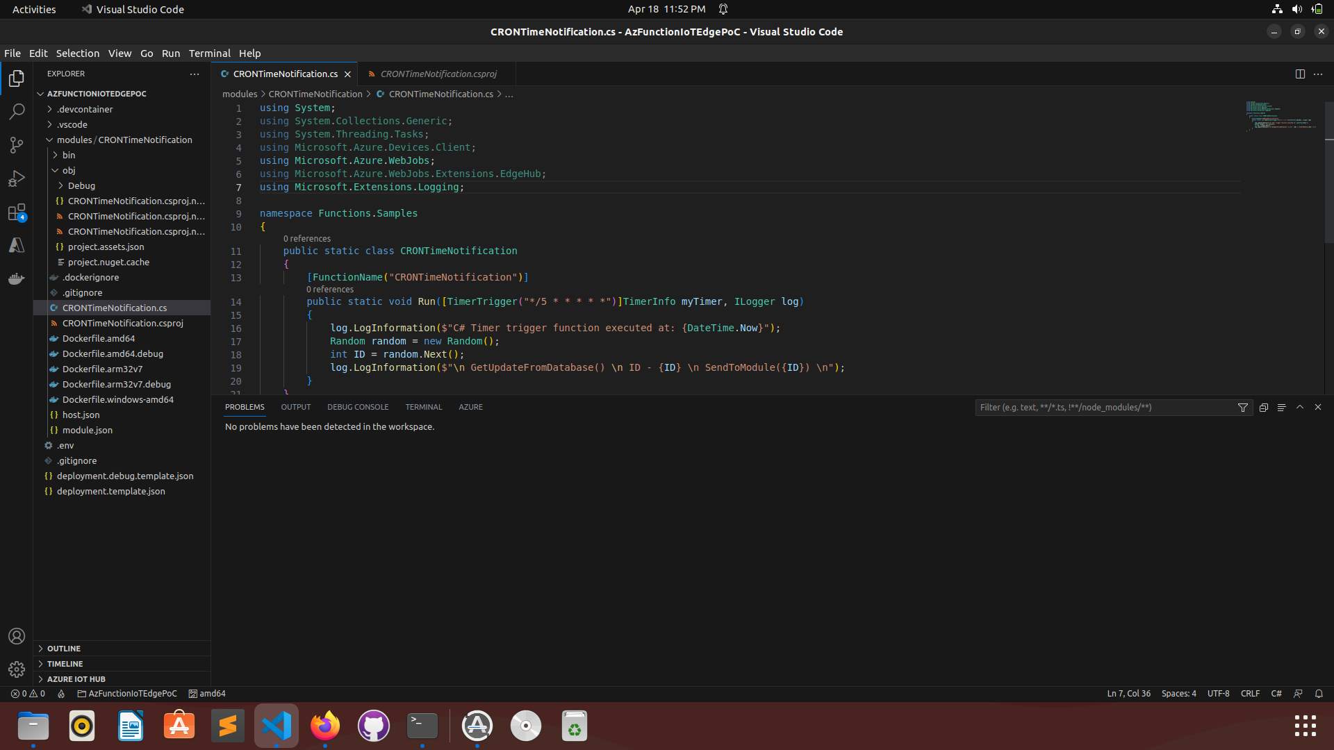 How to run Time Triggered Azure Function on IoTEdge · Issue #6970 · Azure/iotedge · GitHub