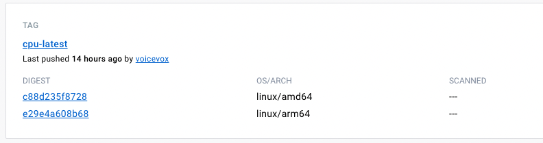 ARM版docker imageが動くことを確認する · Issue #644 · VOICEVOX/voicevox_engine · GitHub
