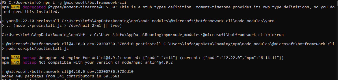 Error Cannot Find Module Antlr4 Index · Issue 1175 · Microsoft Botframework Cli · Github