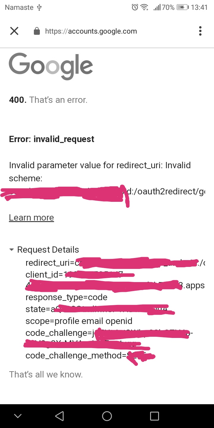 Expo Google auth fails on standalone android app · Issue #1429 · expo ...