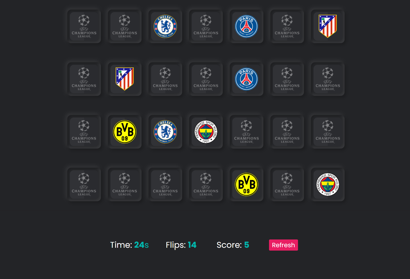 GitHub - canokulmus/UEFA-Champions-Memory-League