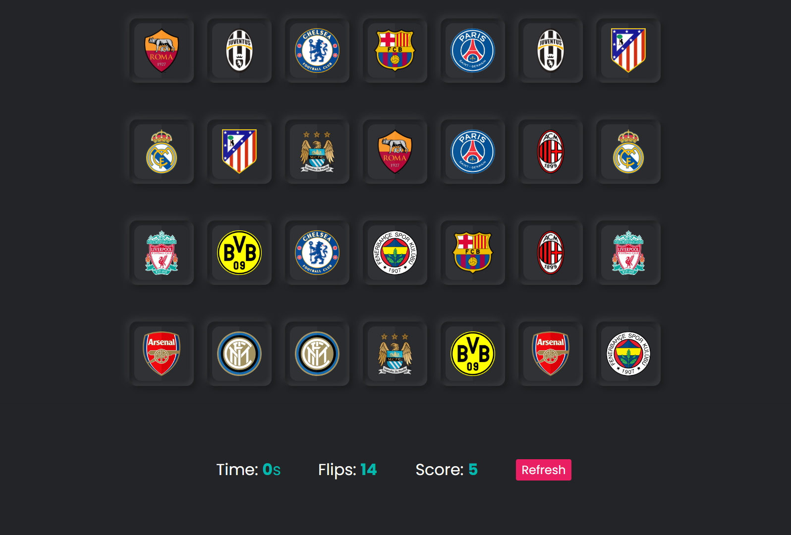 GitHub - canokulmus/UEFA-Champions-Memory-League