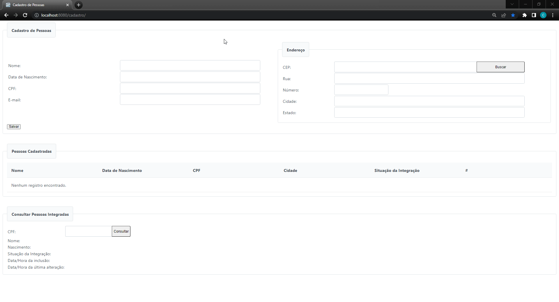 Github Caio01 Cadastropessoa Jsf Api Docker Aplicação Web Jsf De Um Crud De Um Objeto