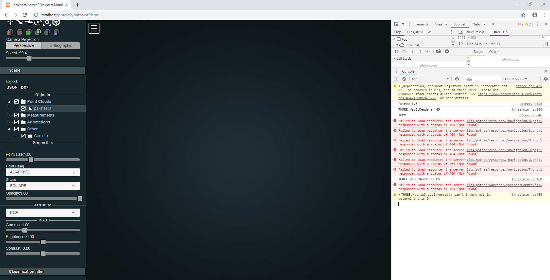 Beginner - Blank Webpage · Issue #643 · potree/potree · GitHub