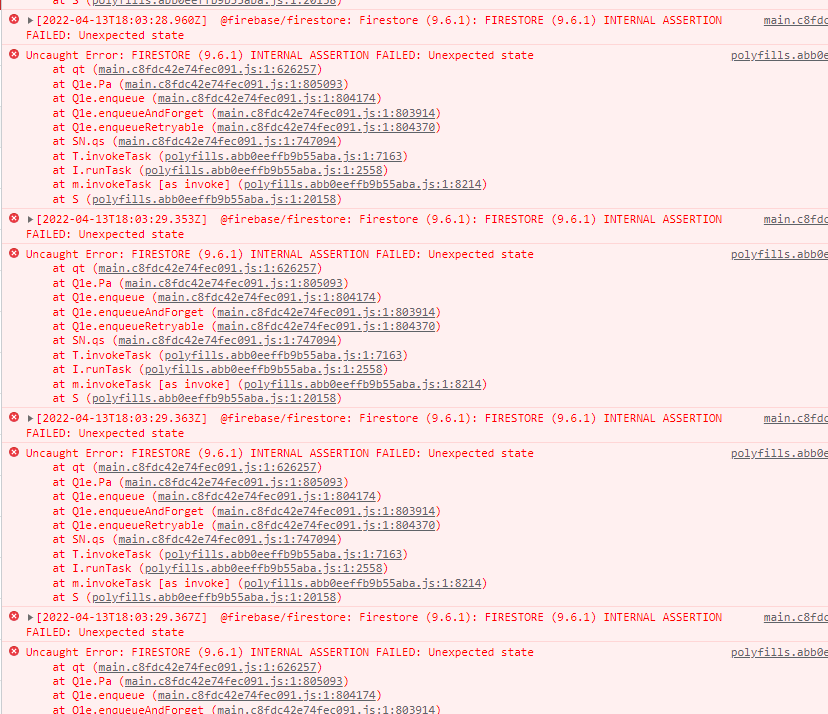 firestore random misfire · Issue #6145 · firebase/firebase-js-sdk · GitHub