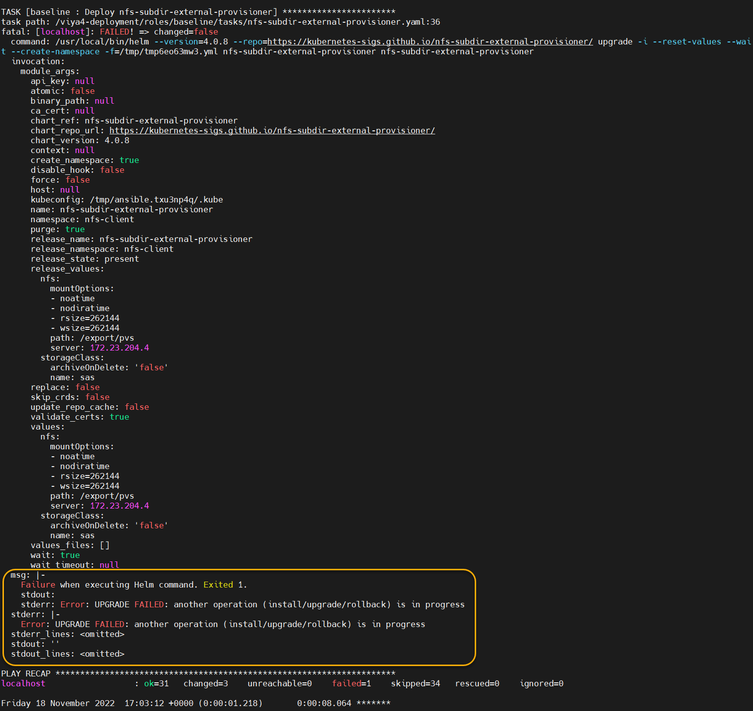 Helm upgrade stuck and blocking deployment · Issue #341 · sassoftware/viya4-deployment · GitHub