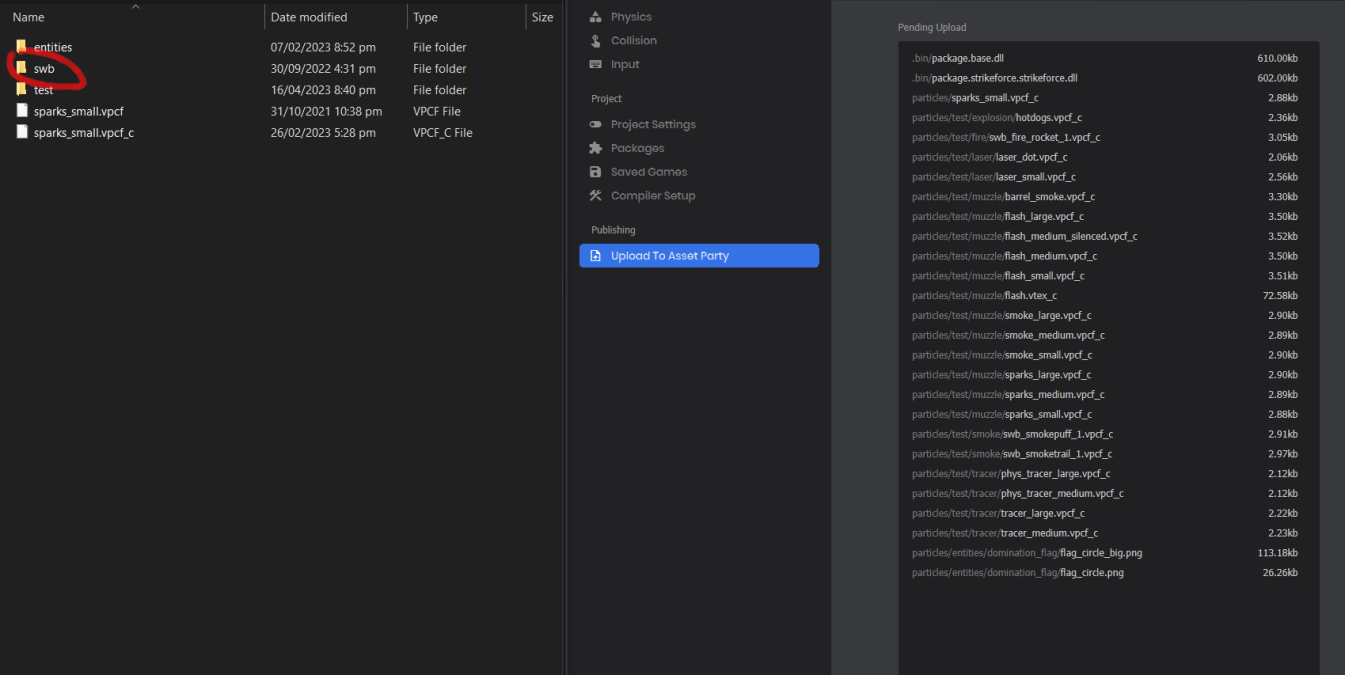 2 gamemodes cannot have the same particle assets uploaded · Issue #3150 · Facepunch/sbox-issues ...