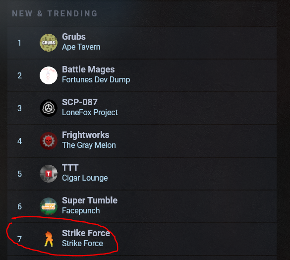 Unlisted gamemodes show up in new & trending · Issue #3253 · Facepunch/sbox-issues · GitHub