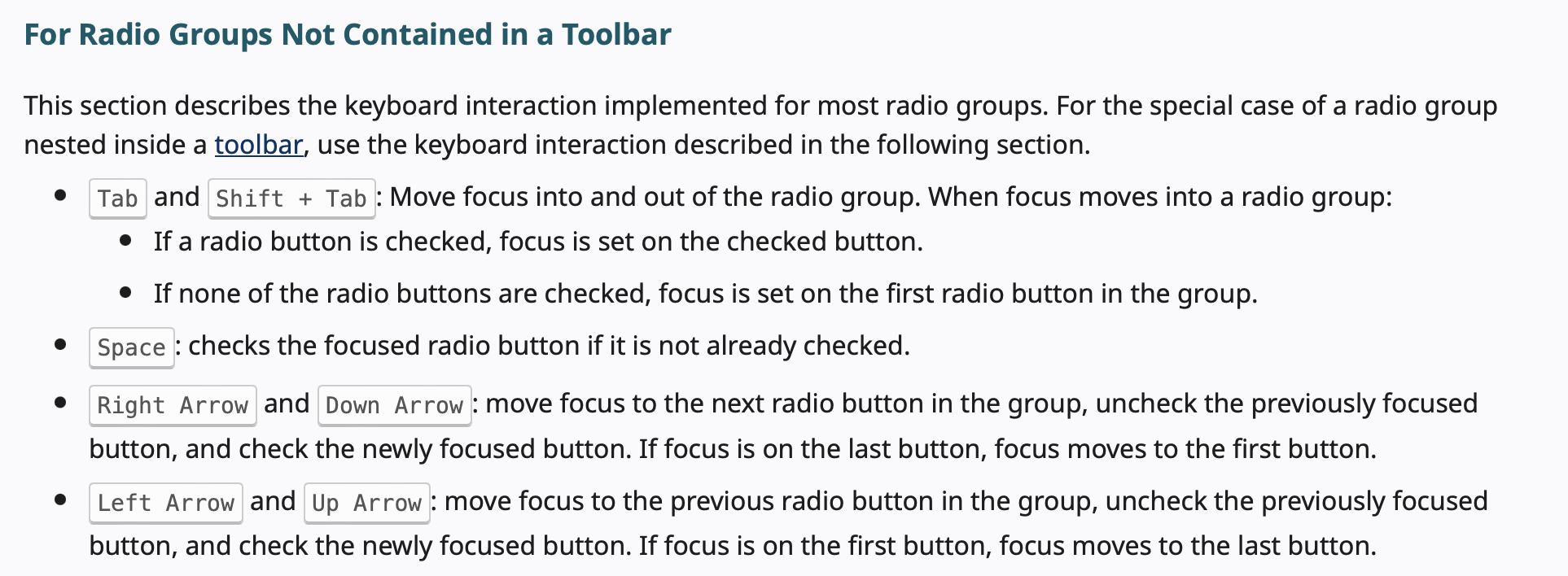 [Radio] 键盘交互与原生radio元素存在差异 · Issue #2318 · Tencent/tdesign-react · GitHub