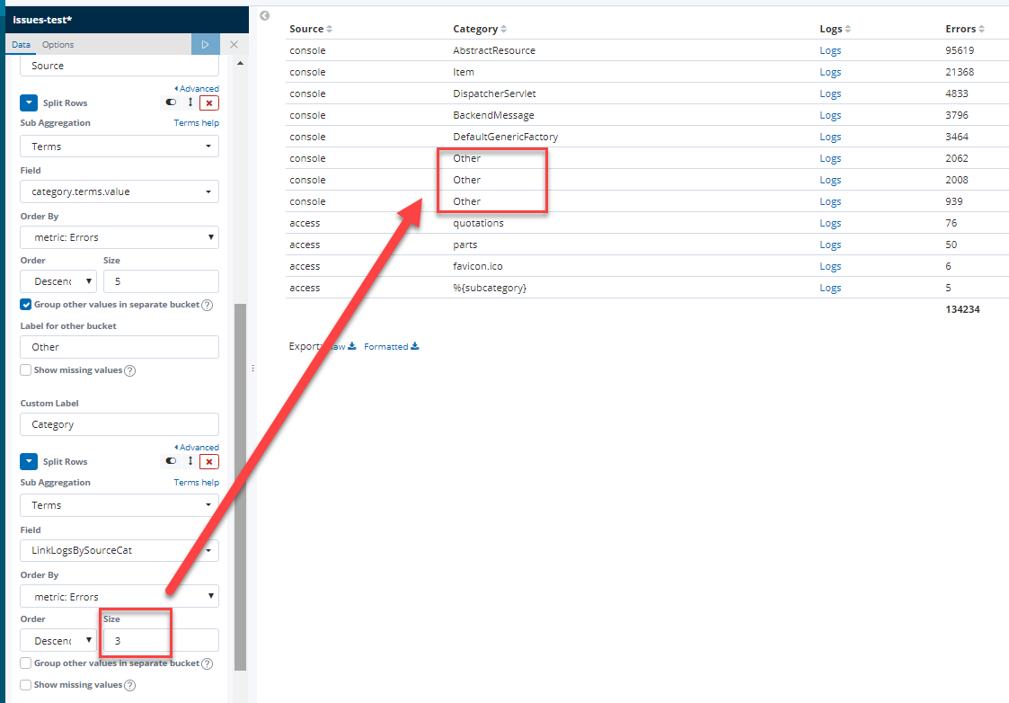 Multiple "Other" Entries per Bucket when Scripted Fields Displayed in a Table · Issue #33118 ...