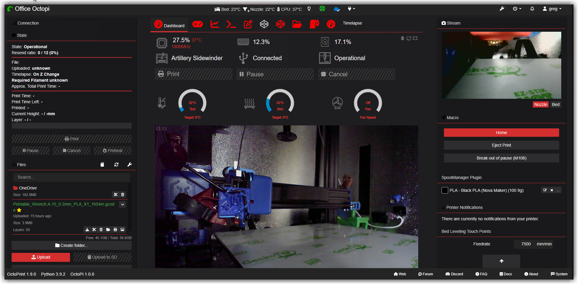 Feedback for the latest camera-streamer based webcam stack builds ...