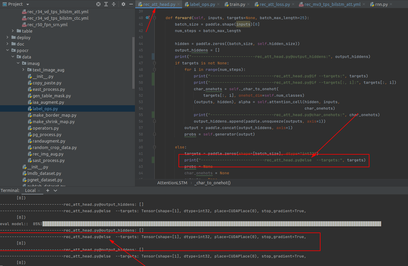 rare识别模型为什么在训练时候只走else方向，不传入targets值 · Issue #6096 · PaddlePaddle ...
