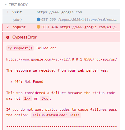 Cypress cy.request does not change the whole url when ws:// is present · Issue #17472 · cypress ...