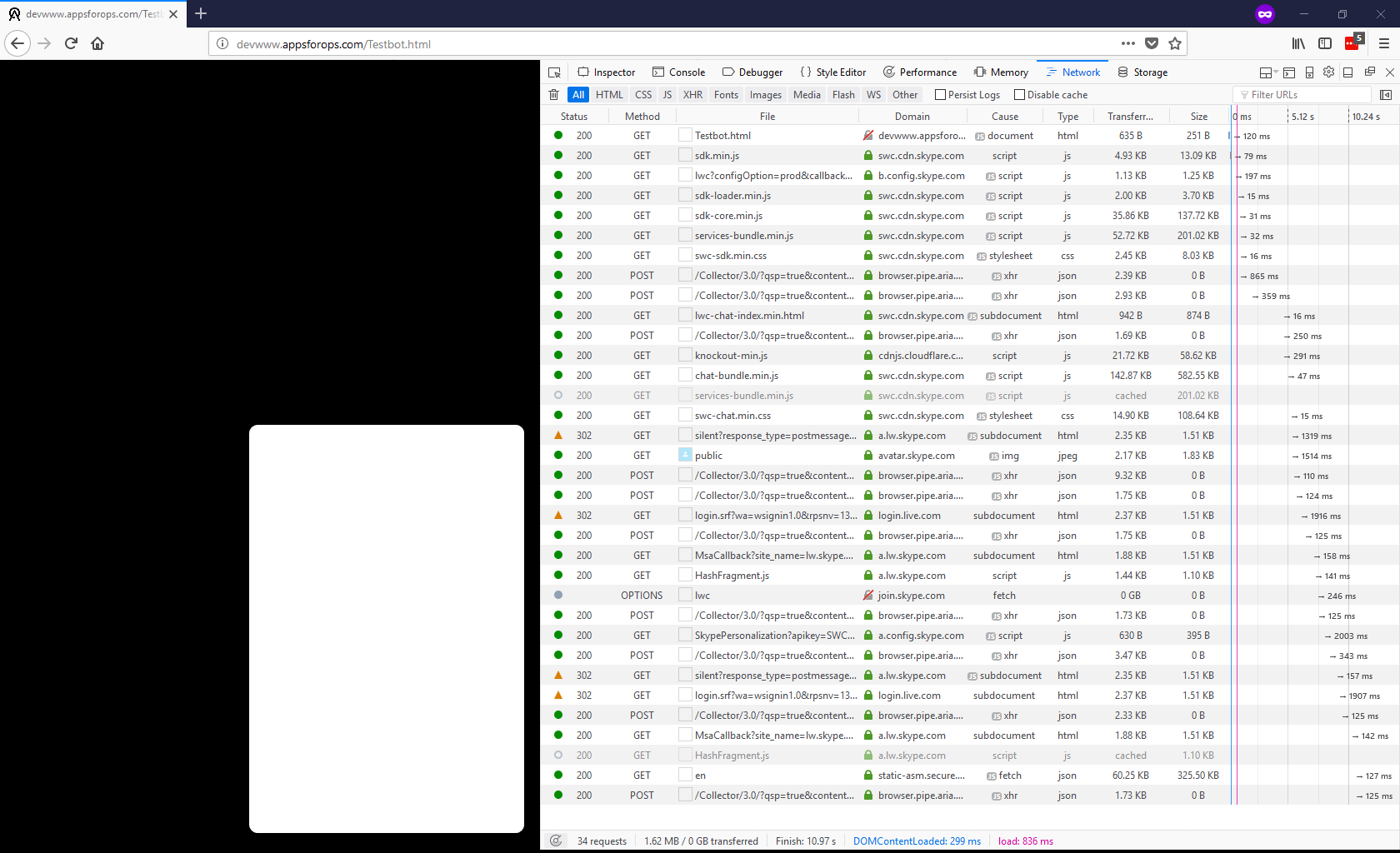 [skype Web Control] Bug Not Loading On Chrome And Firefox · Issue