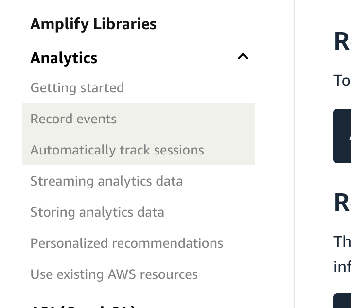 [Feedback]Broken Link in Analytics Documentation · Issue #2135 · aws-amplify/docs · GitHub