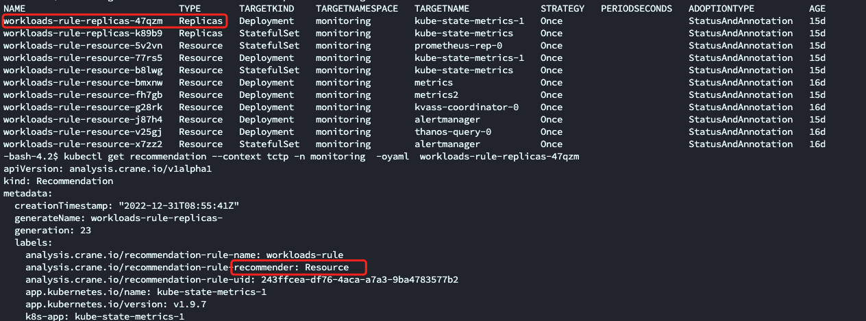 Inconsistent recommender annotation has been set in Recommendations · Issue #679 · gocrane/crane ...