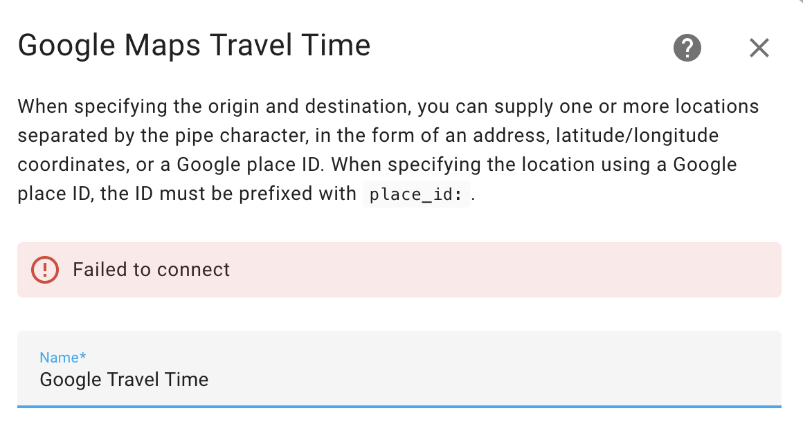 Google Travel Time cannot be set up from UI · Issue #77250 · home ...