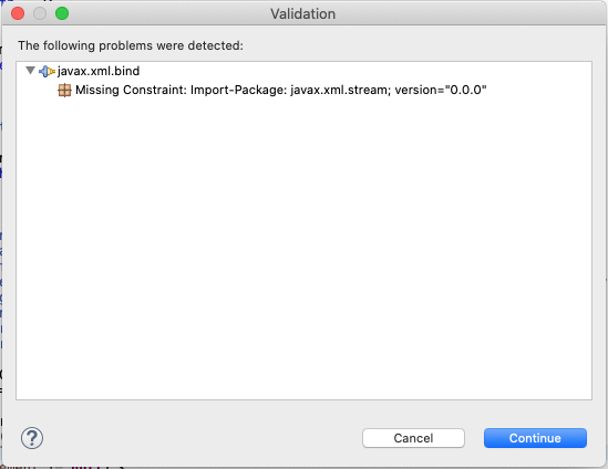 "Missing Constraint: Import-Package: javax.xml.stream" · Issue #648 ...