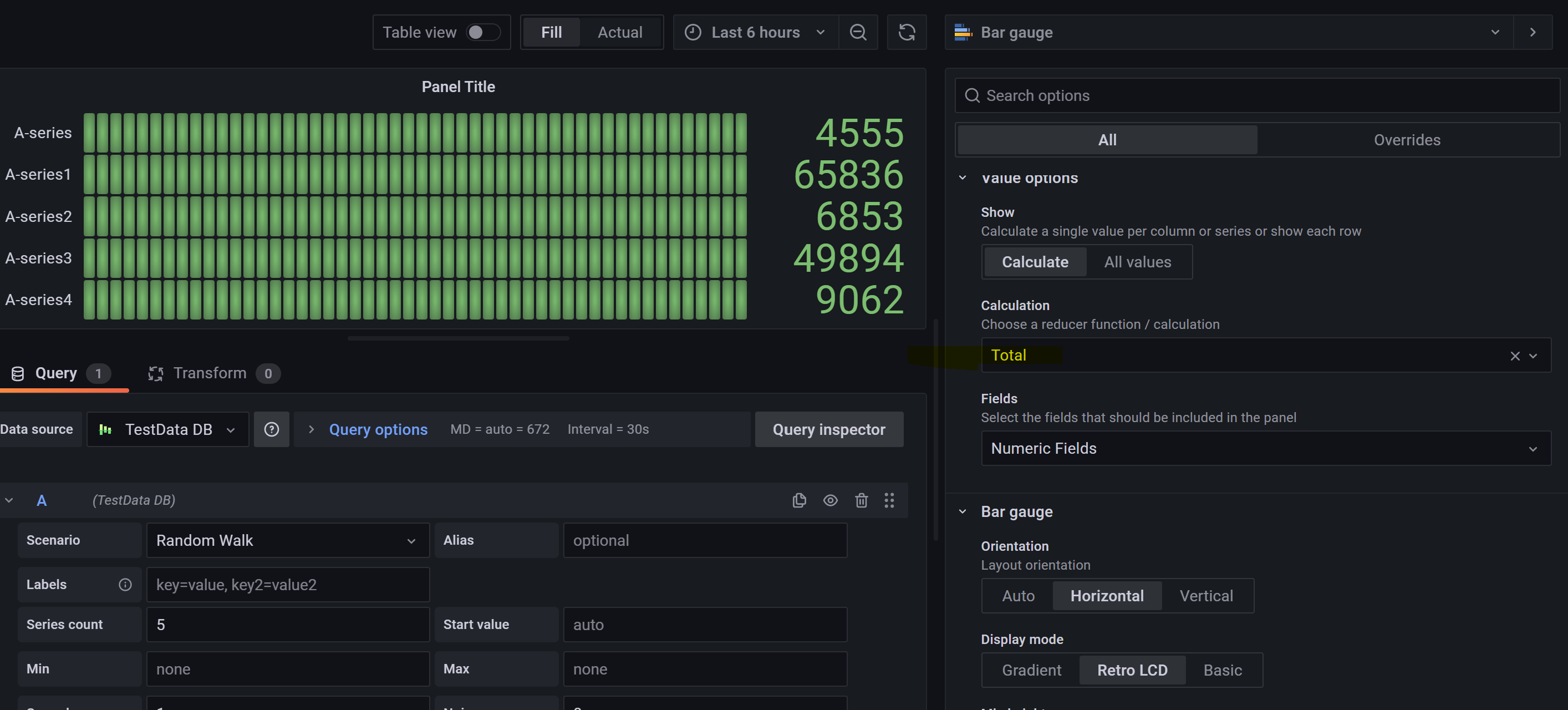 BarGauge: Filling problem when using Total calculation · Issue #60797 · grafana/grafana · GitHub