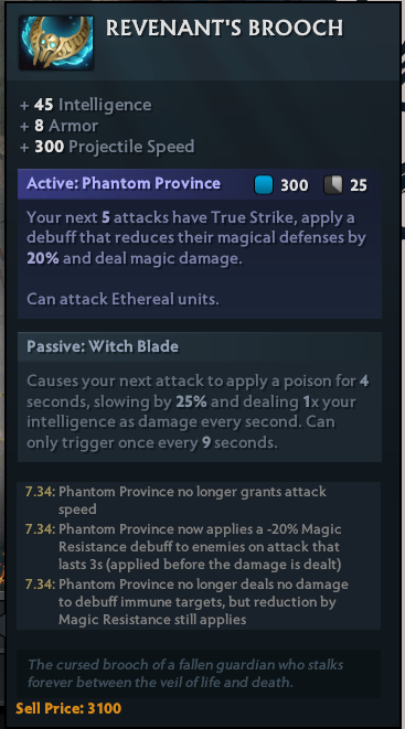 Revenants Brooch Doesnt Mention Attack Speed Bonus After 734 · Issue 10516 · Valvesoftware 