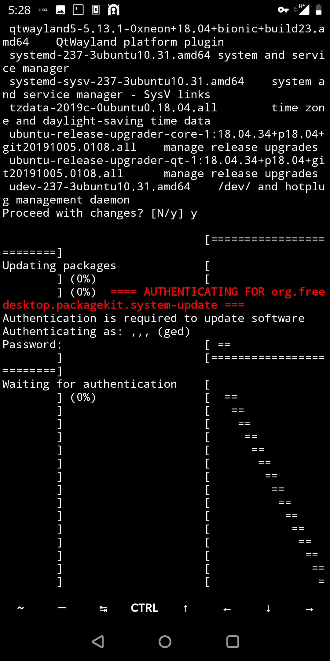 pkcon does not play nice in small windows; looks bad on terminal widths below 66 columns · Issue ...