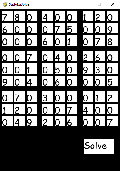 GitHub - mstein18/sudoku: Backtracking algorithm to solve a sudoku board + a GUI