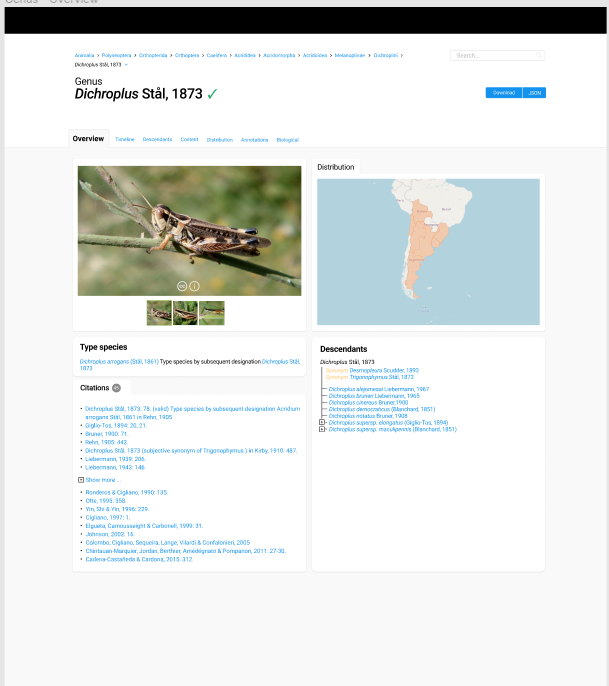 Kickstart with working of taxon overview page · Issue #5 · SpeciesFileGroup/taxonpages · GitHub