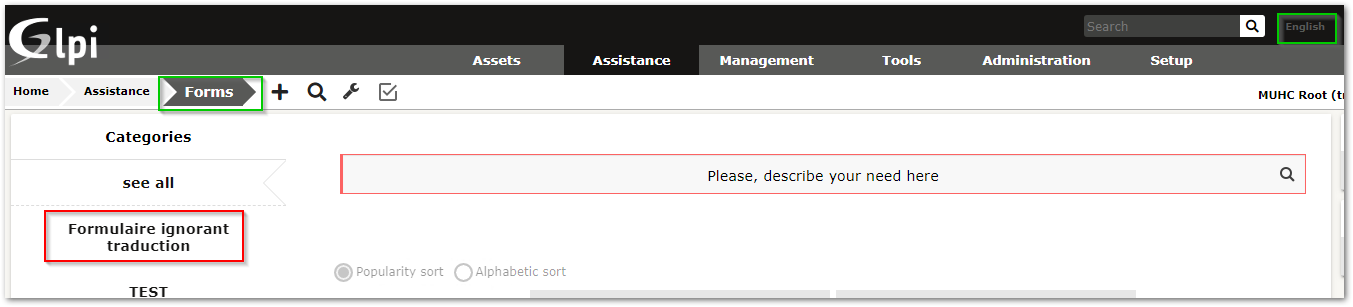 Missing translation for From Categories · Issue #1559 · pluginsGLPI/formcreator · GitHub