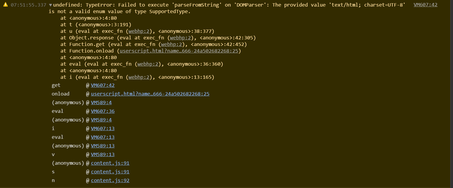 GM_xmlhttpRequest wrong contenttype for parsing HTML · Issue #1239 · Tampermonkey/tampermonkey ...