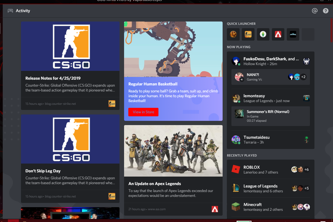 GGO Kirito - Discord Source - [Issue Report] · Issue #42 · VaporousCreeper/BetterDiscord ...