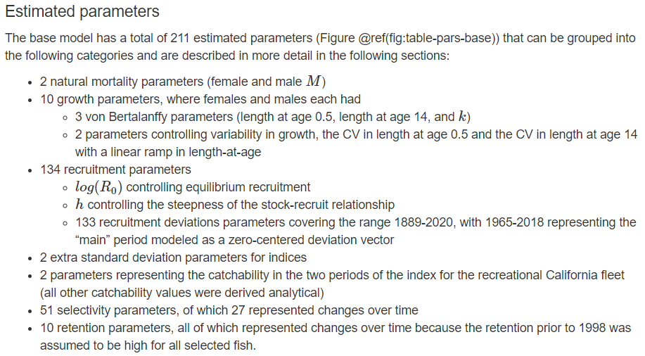 Counts of parameters are off in the text · Issue #115 · pfmc-assessments/lingcod · GitHub