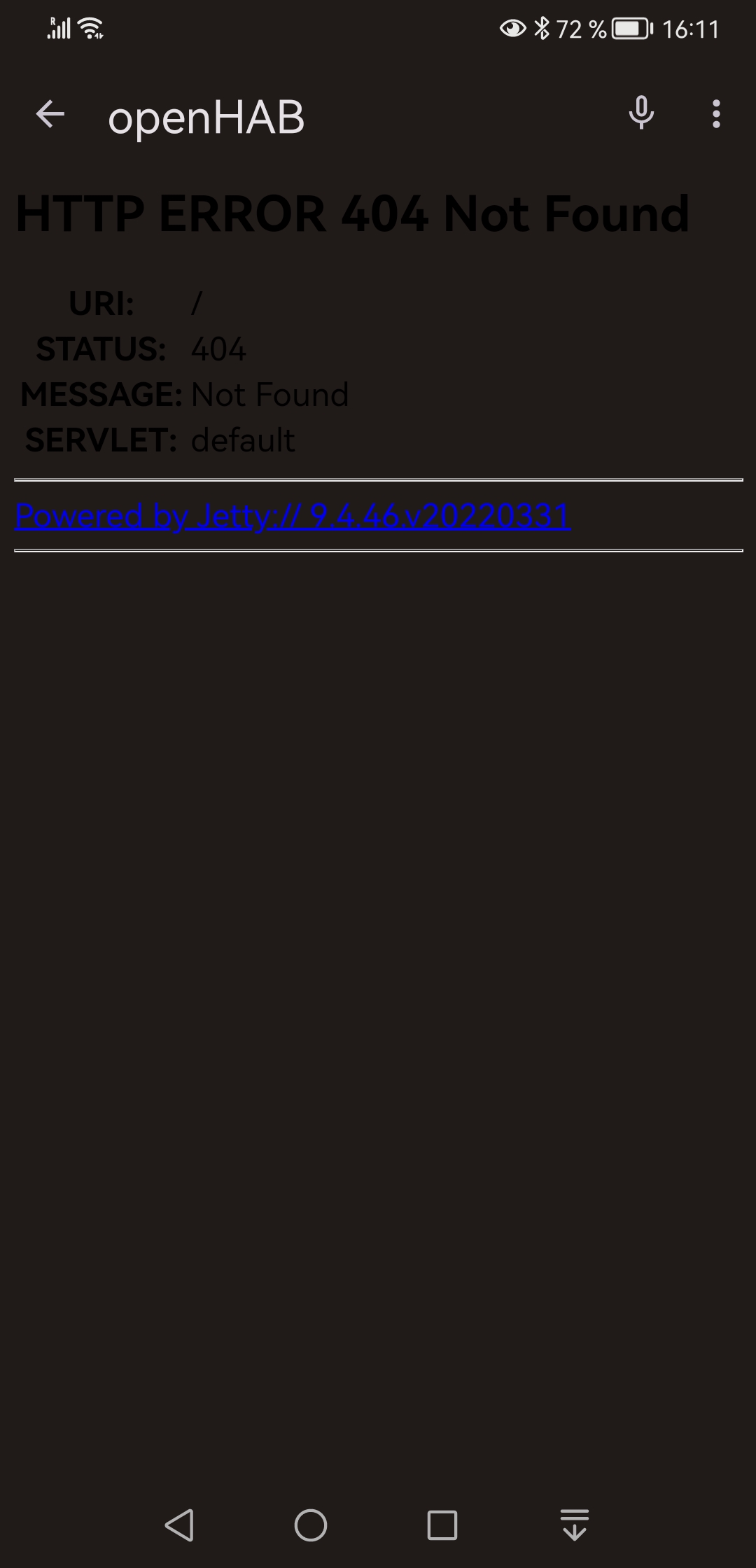 Black text on dark backgroud is hard to read · Issue #3077 · openhab/openhab-android · GitHub