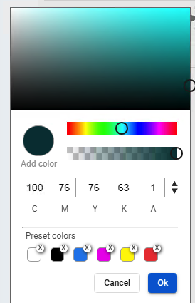 Add support for cmyk format · Issue #23 · zefoy/ngx-color-picker · GitHub